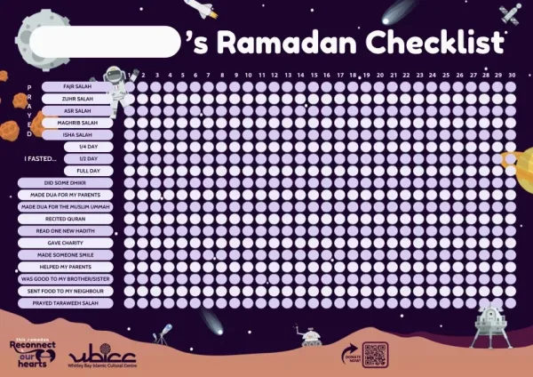 Ramadan Checklist 2023 Edition (Digital) - Whitley Bay Islamic Cultural ...