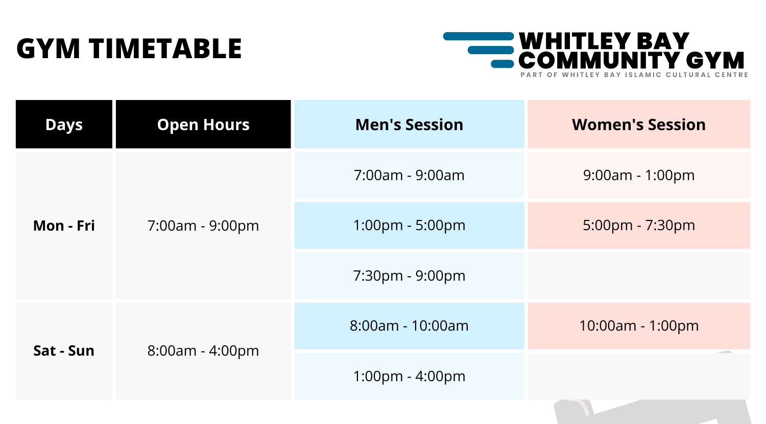 The Gym - Whitley Bay Islamic Cultural Centre